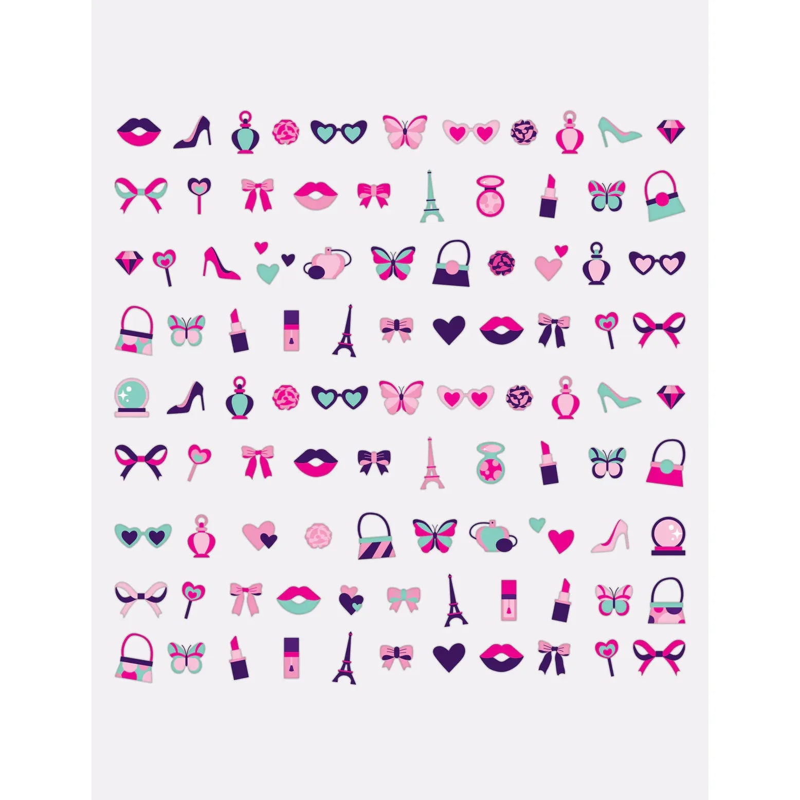 Le Mini Macaron Mini Nail Stickers - Baby Doll - Nail Art - LMMS-BABY ...
