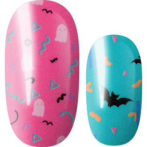 Lily And Fox - Nail Wrap - Totally Batty - Blue, Green, Multi, Pink ...