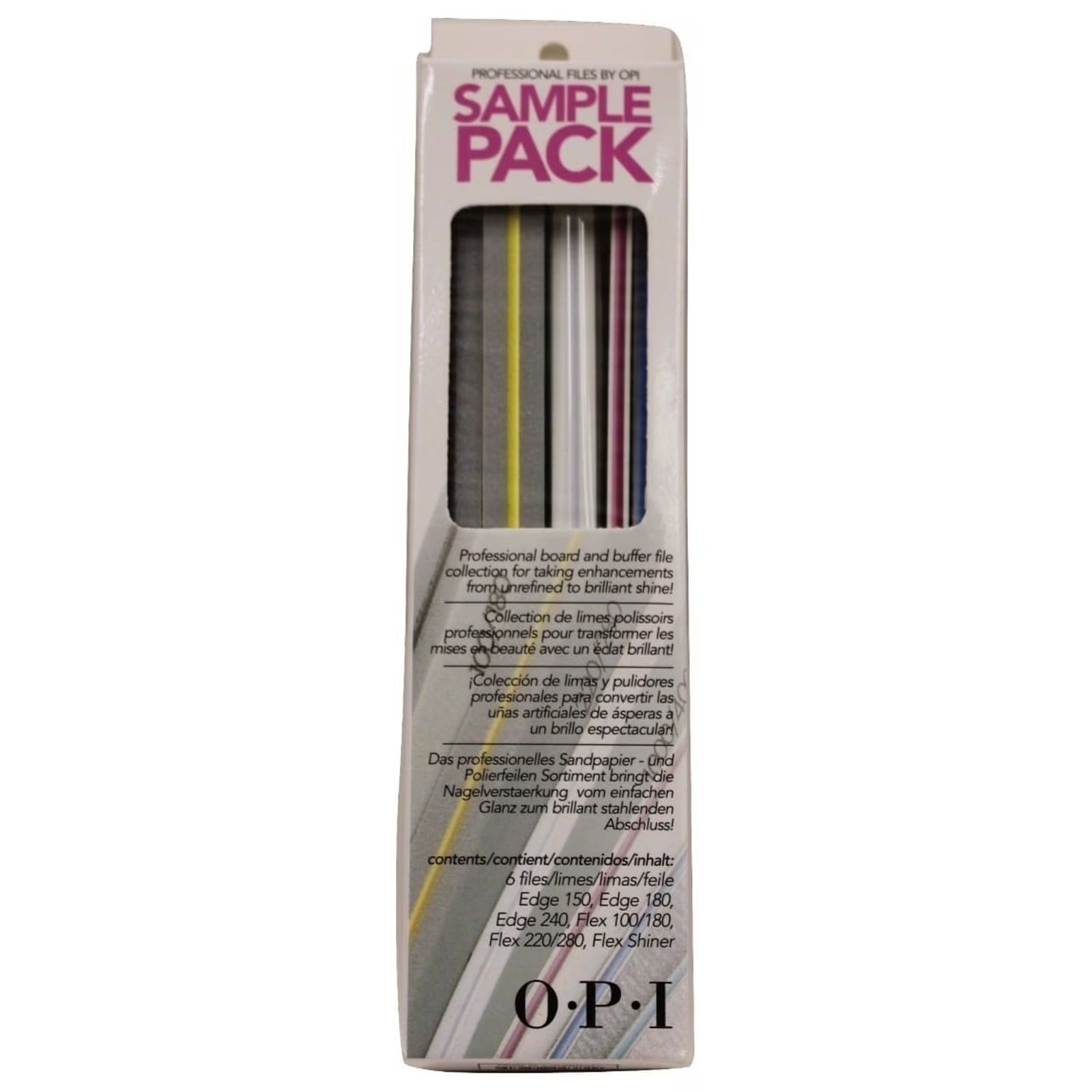 OPI File Sampler Pack 6 Pc - Manicure & Pedicure Tools - FILE SAMPLER ...