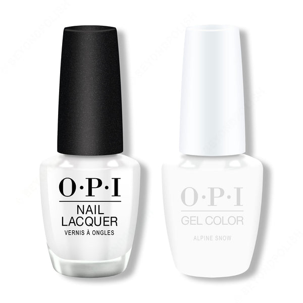 OPI - Gel & Lacquer Combo - Alpine Snow - White Gel & Lacquer Polish ...