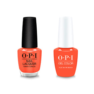 OPI - Gel & Lacquer Combo - Flex On The Beach - Orange, Red Gel & Lacquer Polish - OPI-GL-GCP005 ...