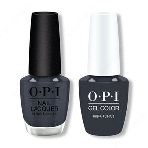 OPI - Gel & Lacquer Combo - Rub-a-Pub-Pub - Grey Gel & Lacquer Polish ...