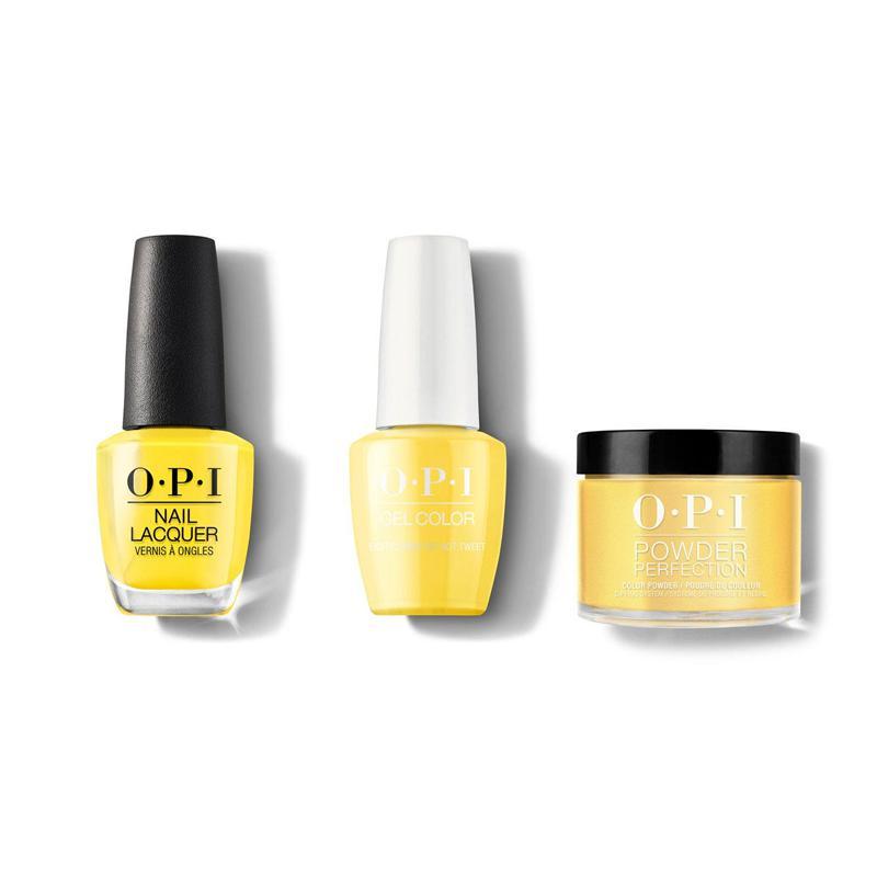 OPI - Gel, Lacquer & Dip Combo - Exotic Birds do not Tweet - Yellow Gel ...
