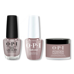 OPI - Gel, Lacquer & Dip Combo - Icelanded a Bottle of OPI - Brown Gel ...