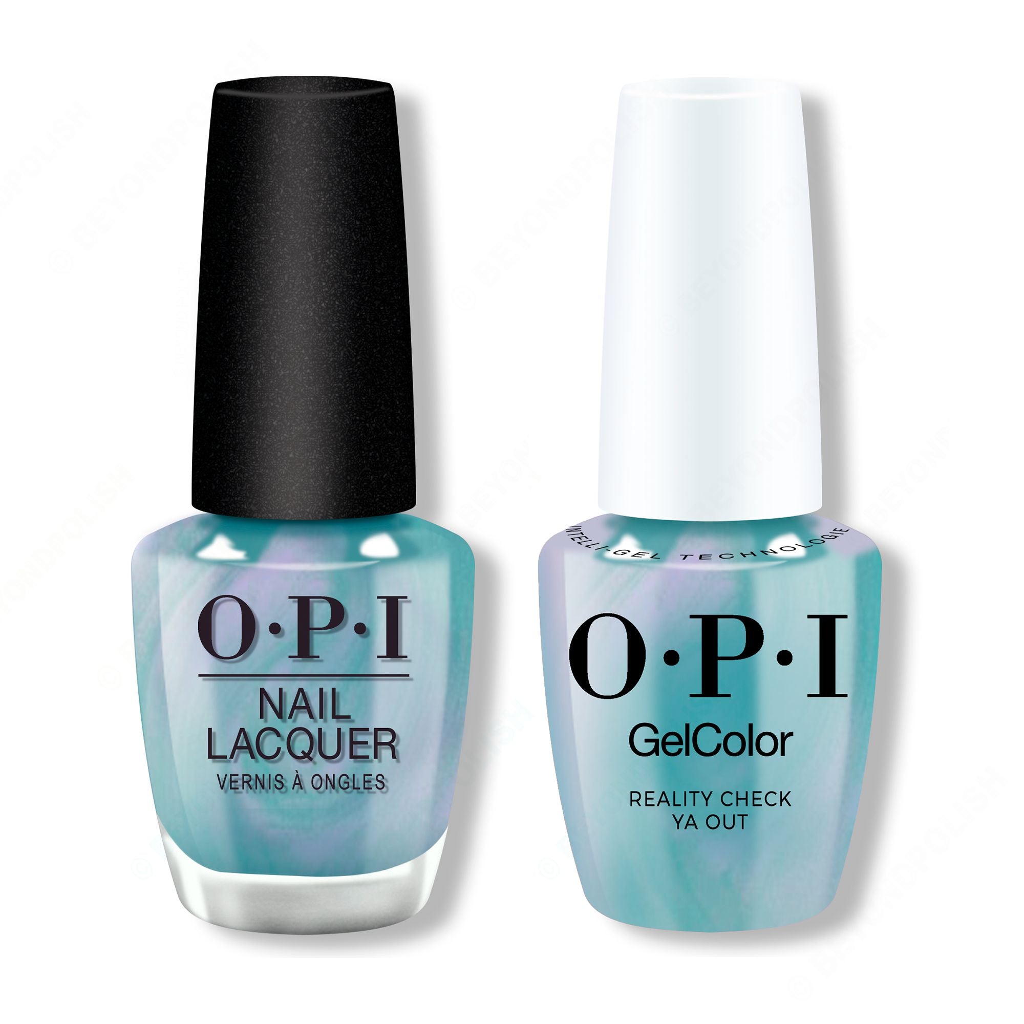 OPI - Gel & Lacquer Intelli-Gel Combo - Reality Check Ya Out - Blue Gel ...