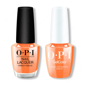 OPI Your Zestination Awaits - Gel & Lacquer Polish - GCS084-NLS084 ...