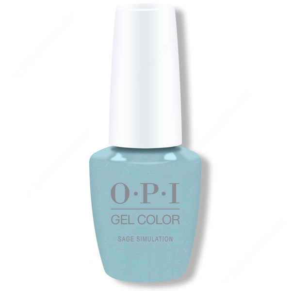 OPI GelColor - Sage Simulation 0.5 oz - #GCD57 - Blue, Green Gel Polish ...