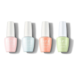 OPI GelColor Set - Pastel Set - Blue, Green, Multi, Orange, Pink Gel ...