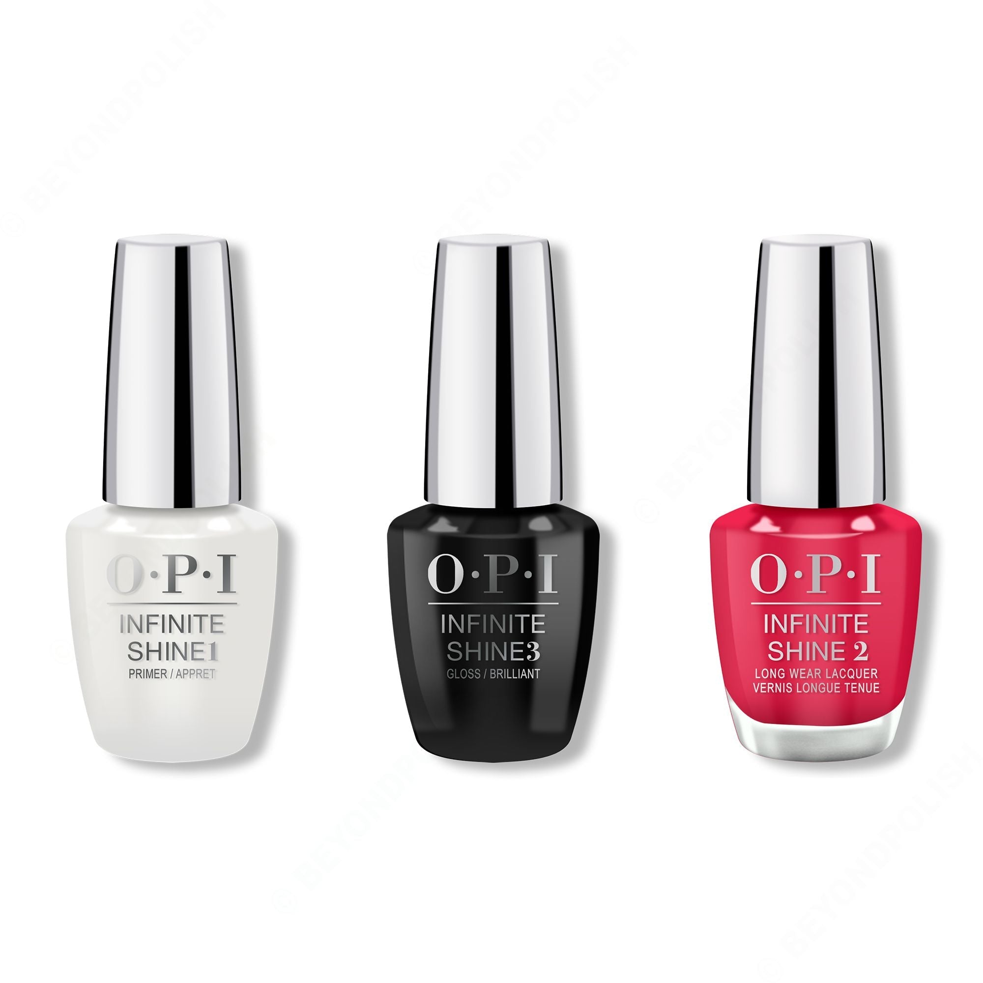 OPI - Infinite Shine Combo - Base, Top & Red-veal Your Truth - Red Nail Lacquer - OPIL-BT ...