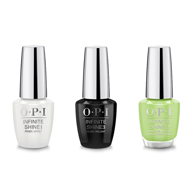 OPI - Infinite Shine Combo - Base, Top & Summer Monday-Fridays - Green ...