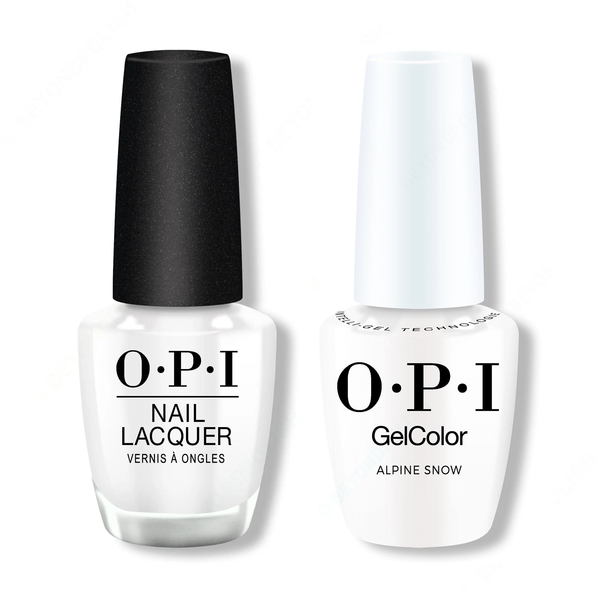 OPI - Intelli-Gel & Lacquer Combo - Alpine Snow - White Gel & Lacquer ...