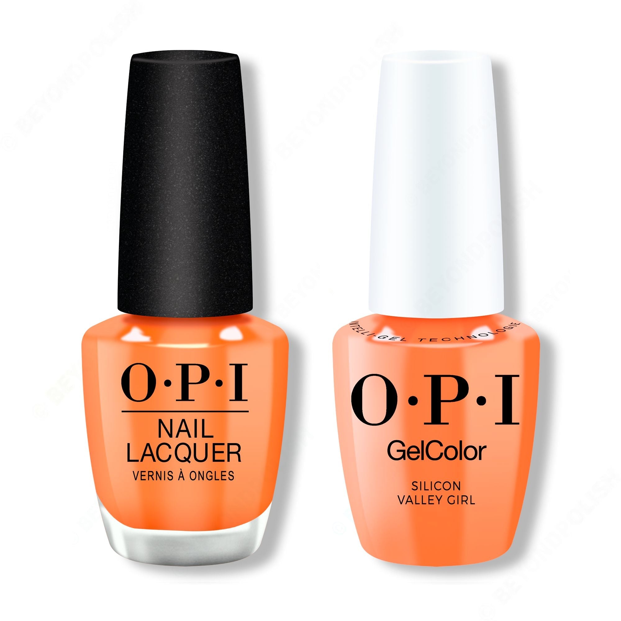 OPI - Intelli-Gel & Lacquer Combo - Silicon Valley Girl - Orange Gel ...