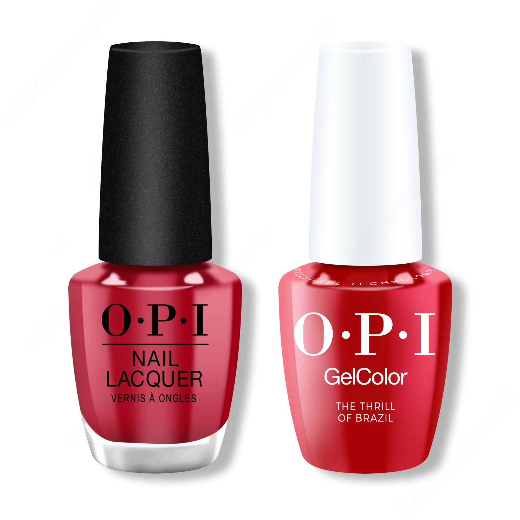 OPI - Intelli-Gel & Lacquer Combo - The Thrill of Brazil - Orange, Red ...
