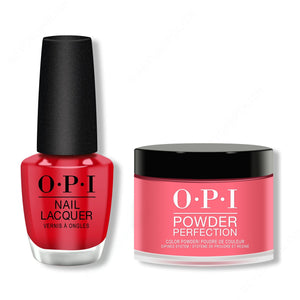 OPI - Lacquer & Dip Combo - Big Apple Red - Red Lacquer & Dip - OPI-LD ...