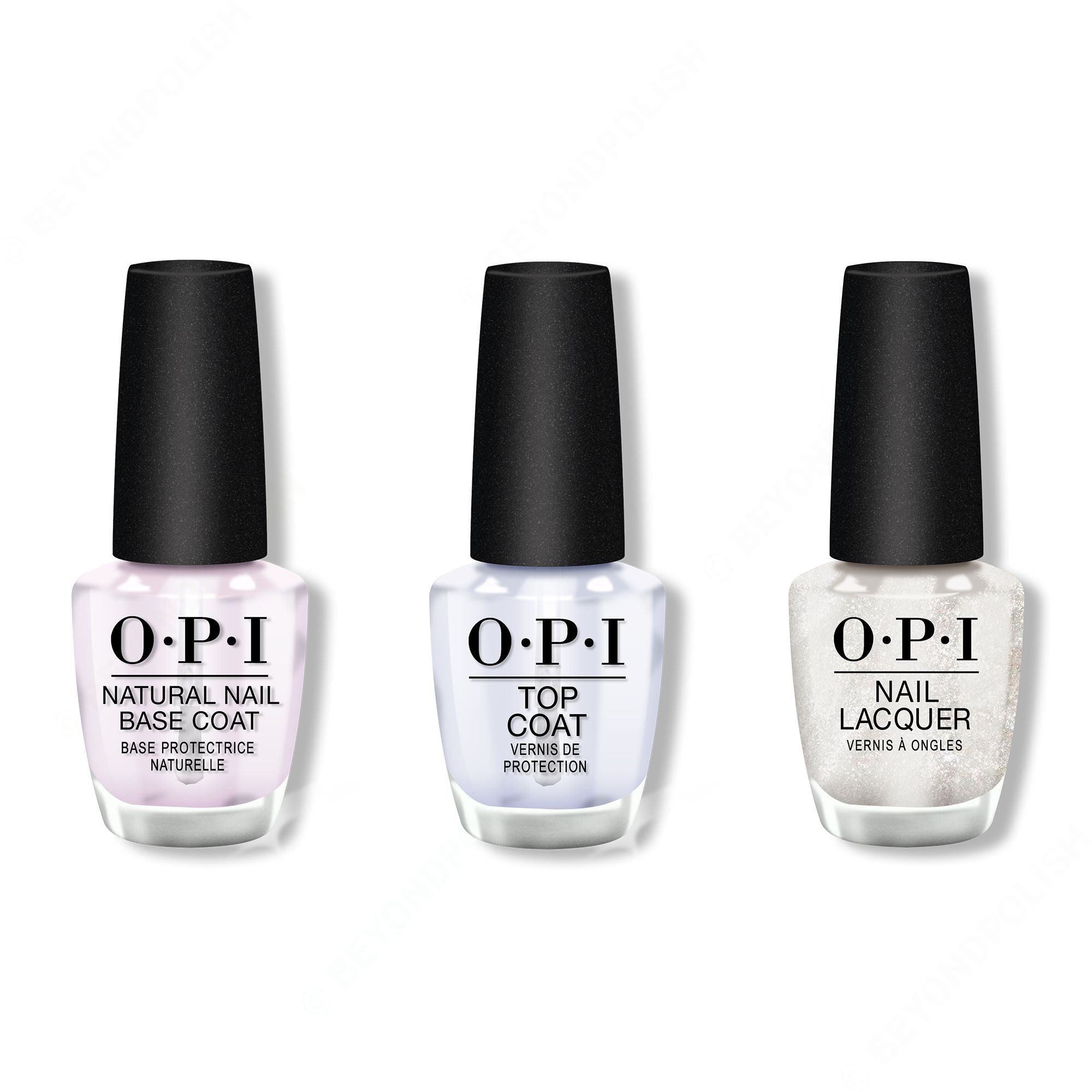 OPI - Nail Lacquer Combo - Base, Top & Happy Anniversary! 0.5 oz - # ...