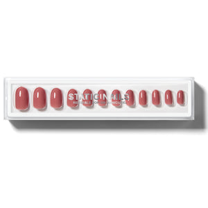 Static Nails - Reusable Pop-On Manicures - Dusty Rose Round - Pink Nail ...