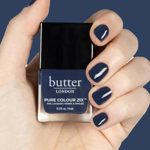 butter LONDON Brolly Deep Blue Creme Lacquer | Beyond Polish